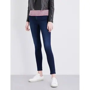 7 For All Mankind Slim Illusion Super-skinny High-rise Jeans - Slim Illusion Luxe