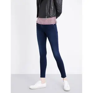 7 For All Mankind Slim Illusion Super-skinny High-rise Jeans