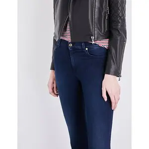 7 For All Mankind Slim Illusion Super-skinny High-rise Jeans