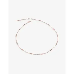Monica Vinader Beaded Chain Necklace - Rose Gold