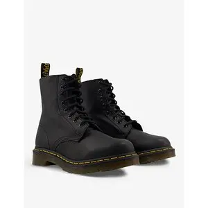 Dr. Martens 8-eyelet Leather Boots - Black Virginia