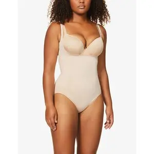 Spanx Sculpt™ Oncore Open-bust Stretch-woven Bodysuit - Soft Nude