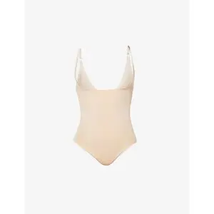 Spanx Sculpt™ Oncore Open-bust Stretch-woven Bodysuit - Soft Nude