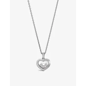 Chopard Happy Diamonds 18ct White-gold Diamond Necklace