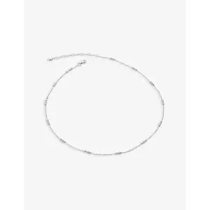 Monica Vinader Beaded Sterling Chain Necklace - Silver