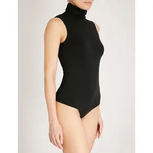 Wolford String Stretch-jersey Body L Black