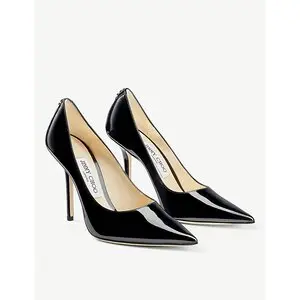 JIMMY CHOO Love 100 Patent Leather Courts - Black