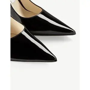 JIMMY CHOO Love 100 Patent Leather Courts - Black