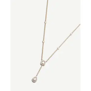 Messika My Twin 18ct Rose-gold And 0.10ct Diamond Tie Necklace