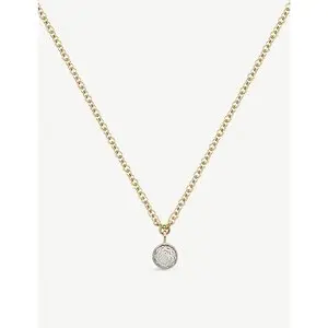 Monica Vinader Fiji Diamond Vermeil Necklace - Gold