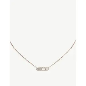 Messika Baby Move Pavé Diamond Necklace - Pink