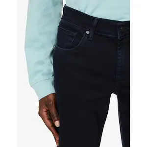 7 For All Mankind Slimmy Taper Luxe Performance Mid-rise Stretch-denim Jeans