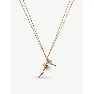 SHAUN LEANE Cherry Blossom Diamond And Pearl Pendant Necklace - One-color