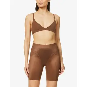 Spanx Shape™ Invisible Mid-thigh Shorts - Chesnut Brown