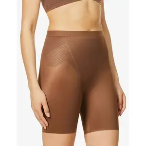 Spanx Shape™ Invisible Mid-thigh Shorts - Chesnut Brown