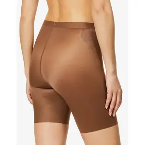 Spanx Shape™ Invisible Mid-thigh Shorts - Chesnut Brown
