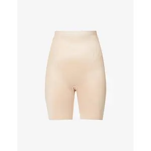 Spanx Shape™ Invisible High-waisted Mid-thigh Shorts - Champagne Beige