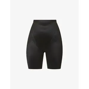 Spanx Shape™ Invisible High-waisted Mid-thigh Shorts - Very Black