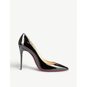 CHRISTIAN LOUBOUTIN Kate 100 Patent Leather Courts - Black