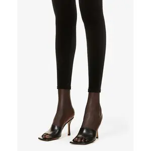 Commando High-rise Elasticated-waistband Velvet Leggings