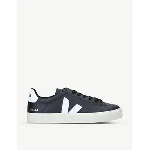 VEJA Campo Leather Low-top Trainers - Blk/white