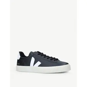 VEJA Campo Leather Low-top Trainers - Blk/white