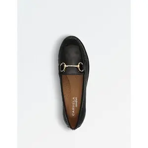 Carvela Patent Leather Loafers - Black