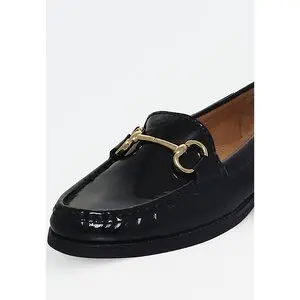 Carvela Patent Leather Loafers - Black
