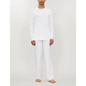 Derek Rose Stretch-modal Trousers - White