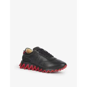 CHRISTIAN LOUBOUTIN Loubishark Leather Trainers - Black/loubi