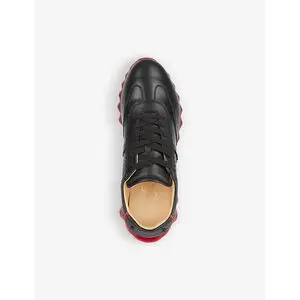 CHRISTIAN LOUBOUTIN Loubishark Leather Trainers - Black/loubi
