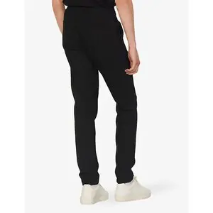 Sandro High-rise Stretch-jersey Trousers - Black