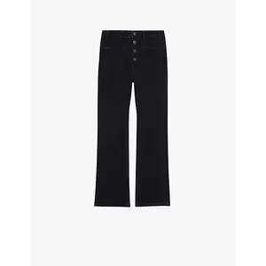 Maje Passion Wide-leg High-rise Jeans