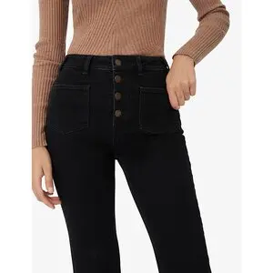 Maje Passion Wide-leg High-rise Jeans