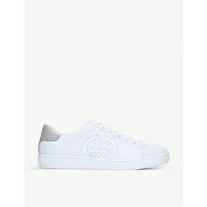 Gucci - New Ace Embroidered Leather Trainers