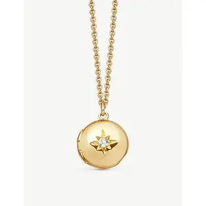 Astley Clarke Biography Mini Locket Necklace - Yellow Gold Vermeil