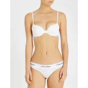 Calvin Klein Modern Stretch-cotton T-shirt Bra