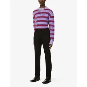 Paige Transcend Federal Slim Straight Jeans - Black Shadow