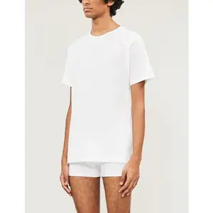 Sunspel Q82 Regular-fit Cotton-jersey T-shirt Xxl - White