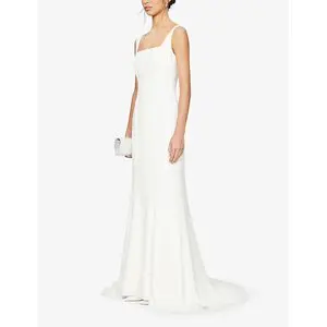 Whistles Square-neck Crepe Wedding Gown