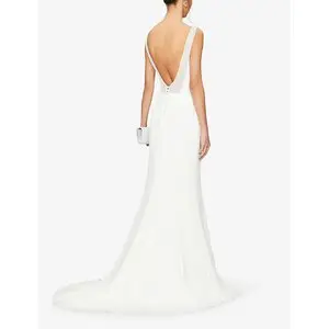 Whistles Square-neck Crepe Wedding Gown