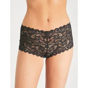 Hanro Moments Stretch-lace Maxi Briefs - Black