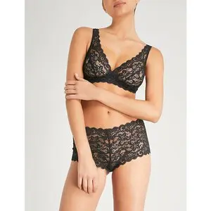 Hanro Moments Stretch-lace Maxi Briefs - Black