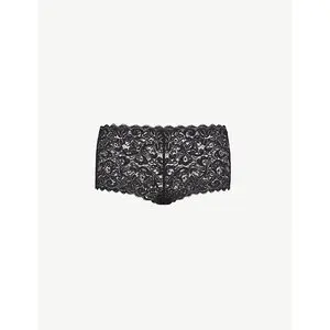 Hanro Moments Stretch-lace Maxi Briefs - Black