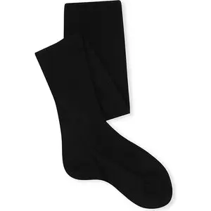 Falke Ribbed Knee-High Wool-Blend Socks 3009 Black