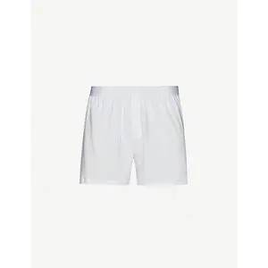 Sunspel Q82 Loose-fit Superfine Cotton Boxers - White