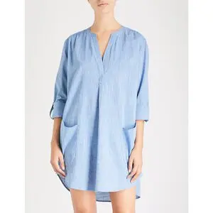 Seafolly Boyfriend Cotton Beach Shirt - Chambray