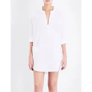 Seafolly Boyfriend Cotton Beach Shirt - White