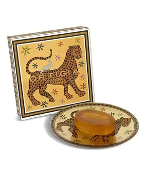 ORTIGIA SICILIA Ambra Nera Glass Plate And Soap - One-color