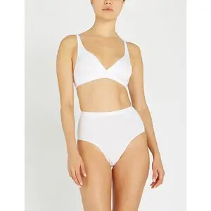 Hanro Sensation Soft Cup Stretch-cotton Bra - 0101 White